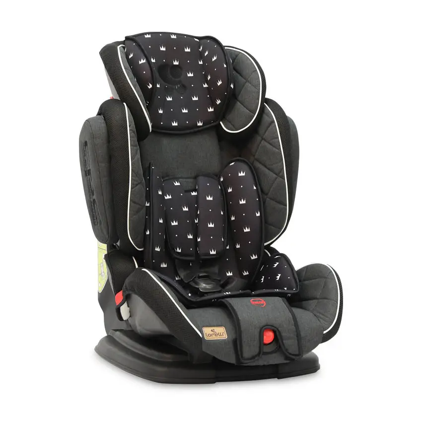 LORELLI Autosedište MAGIC PREMIUM 9-36kg Black Crowns 10070852013