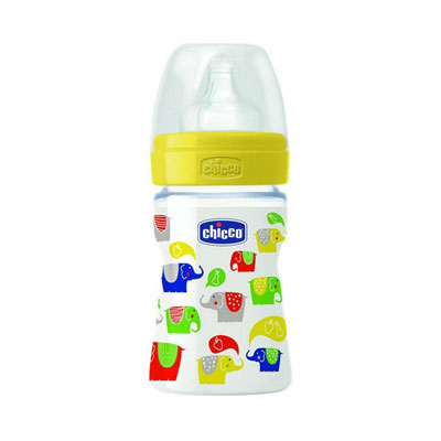 Chicco plastična flašica sa silikonskom cuclom Well-Being 150ml 0m+ 70720008