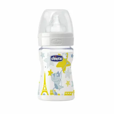 Chicco plastična flašica sa silikonskom cuclom Well-Being 150ml 0m+ 00070702000080
