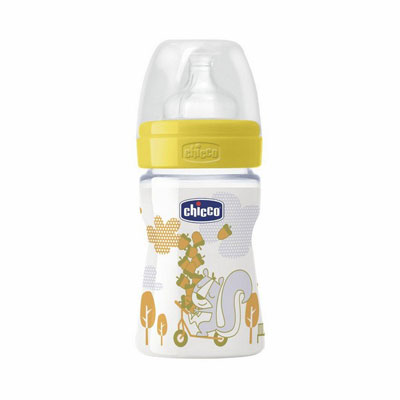 Chicco plastična flašica sa silikonskom cuclom Well-Being 150ml 0m+ 00070703000080