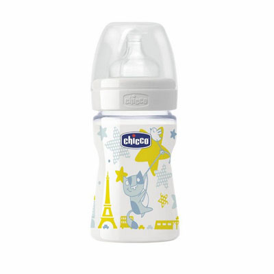 Chicco plastična flašica sa silikonskom cuclom Well-Being 150ml 0m+ 00070702000080