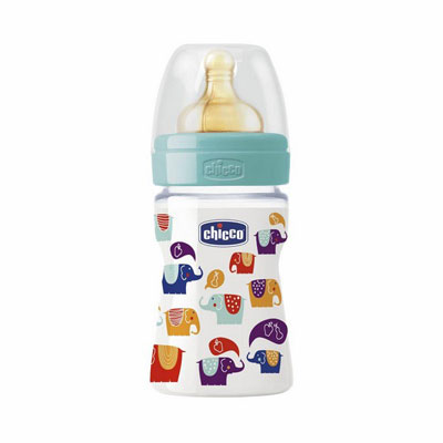 Chicco plastična flašica sa kaučuk cuclom Well-Being 150ml 0m+ 70720