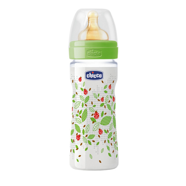 Chicco Flašica Well-Being sa kaučuk cuclom 250ml 2m+ 00070760000000