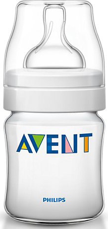 Avent Plastična flašica Classic 125ml sa cuclom za novorođenče 0m+