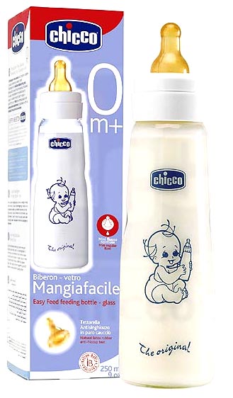 Chicco staklena flašica 250ml, 0m+ - 71161.05