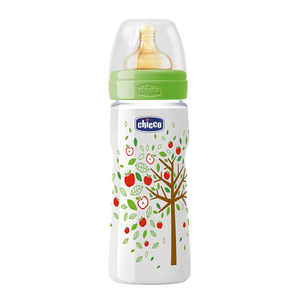 Chicco Flašica Well-Being sa kaučuk cuclom 330ml 4m+ 00070770000000