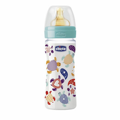 Chicco plastična flašica sa kaučuk cuclom Well-Being 250ml 0m+ 70705