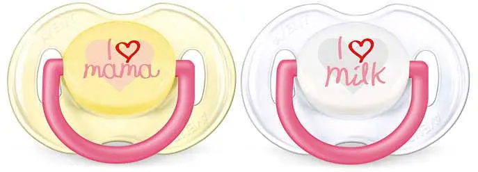 Avent Duda varalica I LOVE 0m+ 2 kom. roze