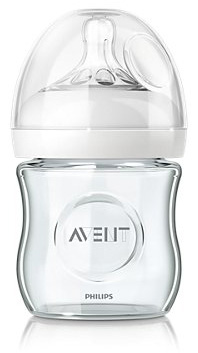 Avent Staklena flašica Natural 120ml sa cuclom za novorođenče 0m+
