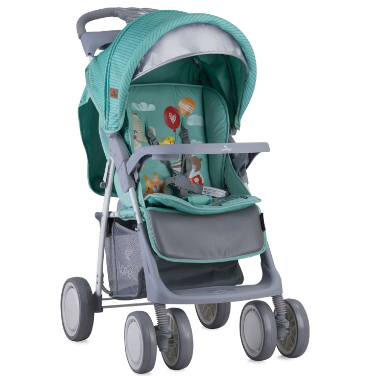 Kolica za bebe Lorelli Foxy Green Happy Animals