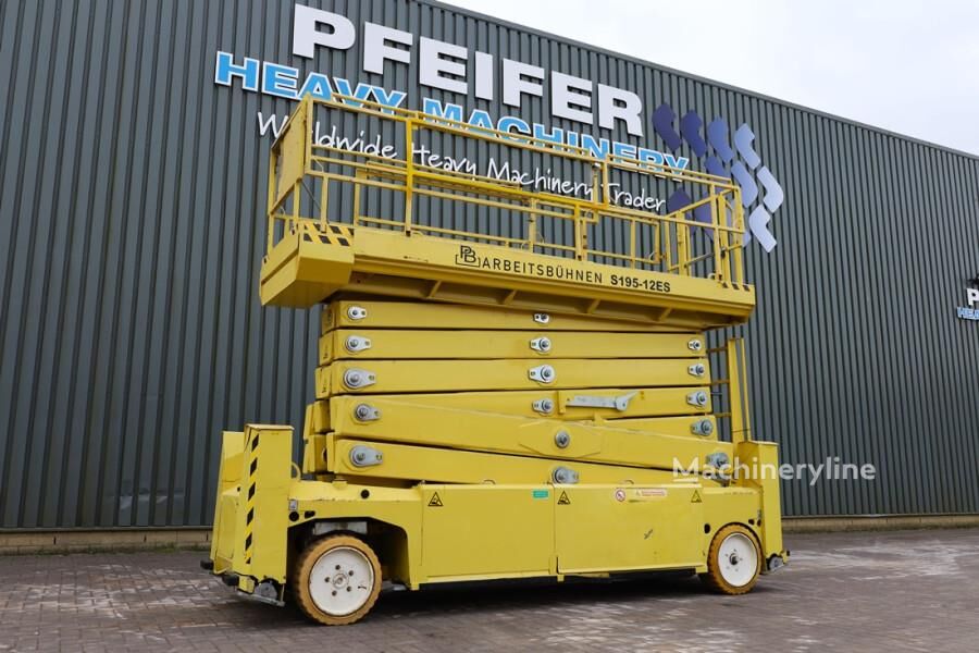 PB Lifttechnik S195-12ES Electric, 19.6m Working Height, 700kg Ca makazasta platforma