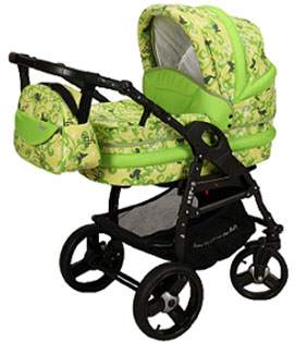 Anmar Trio Kolica Hilux Green Flowers