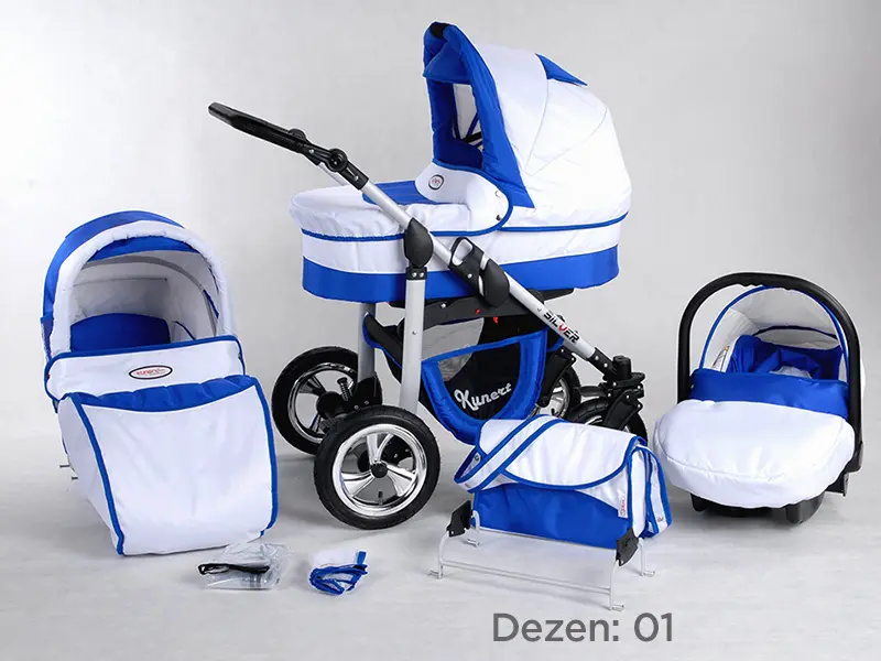 Kunert Kolica za bebe Silver Set 3u1 01