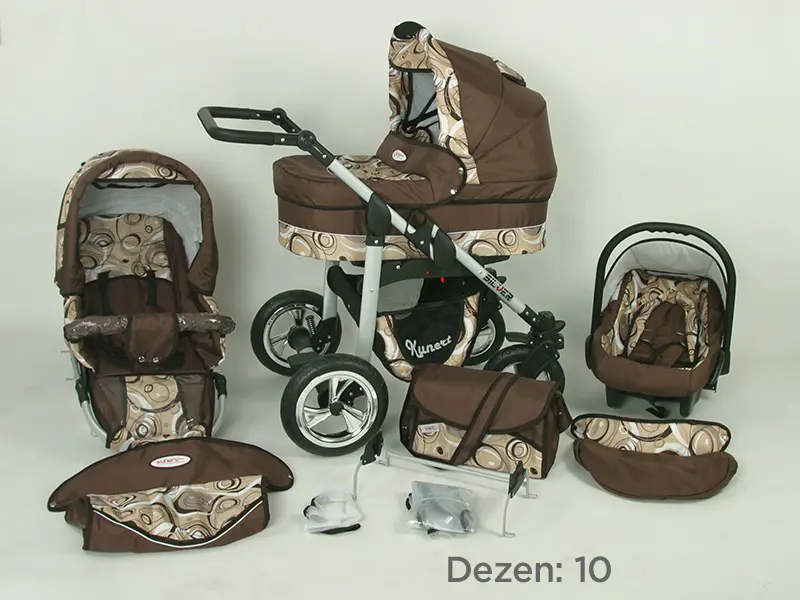 Kunert Kolica za bebe Silver Set 3u1 10
