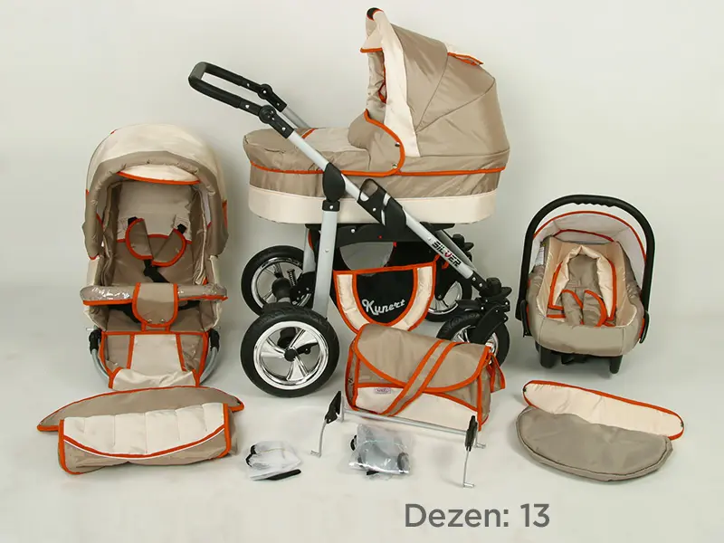 Kunert Kolica za bebe Silver Set 3u1 13