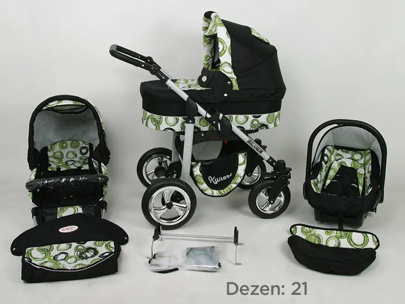 Kunert Kolica za bebe Silver Set 3u1 21