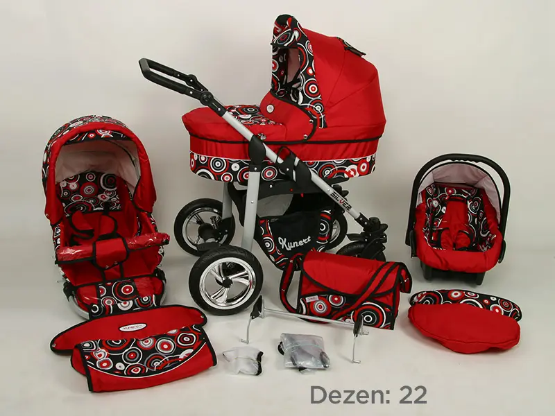 Kunert Kolica za bebe Silver Set 3u1 22