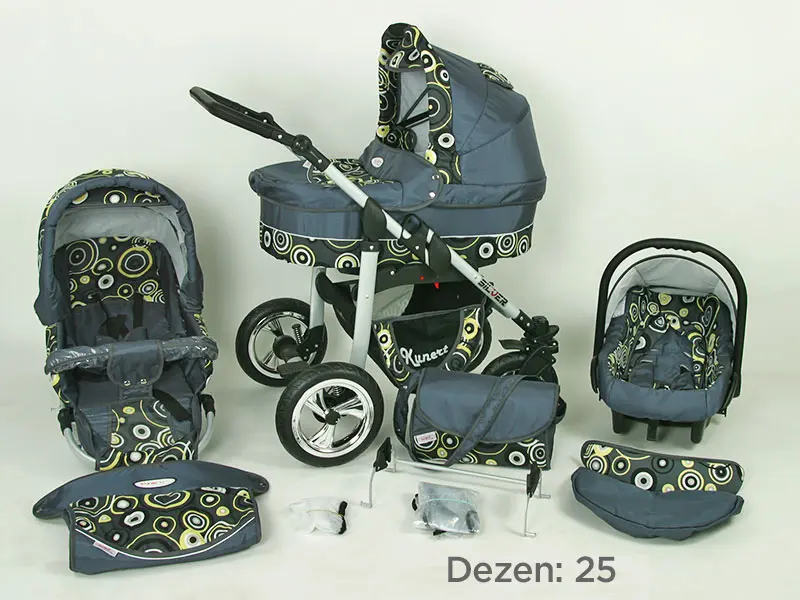 Kunert Kolica za bebe Silver Set 3u1 25