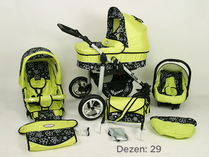 Kunert Kolica za bebe Silver Set 3u1 29