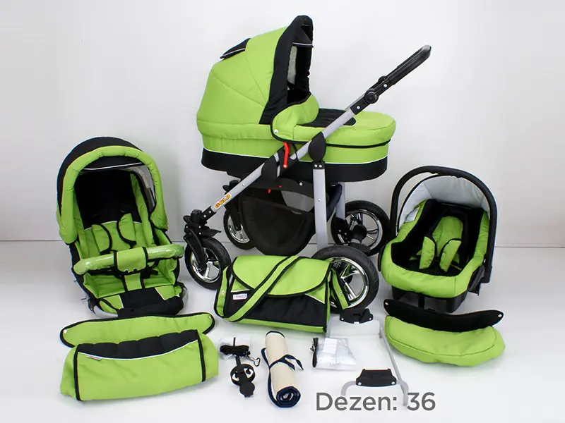 Kunert Kolica za bebe Silver Set 3u1 36