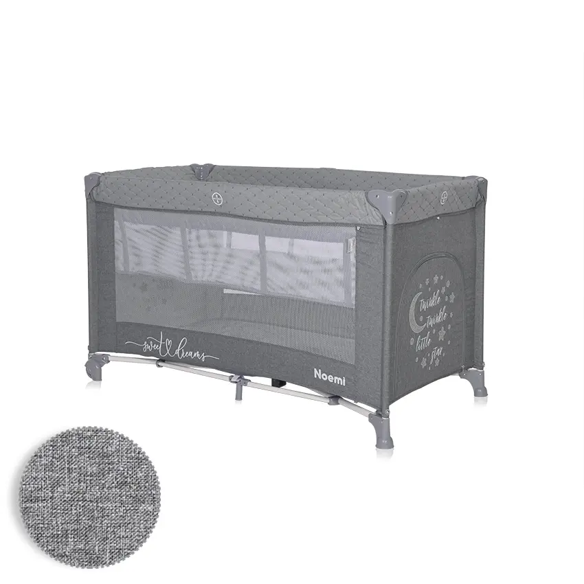 Lorelli Putni krevetac sa 2 nivoa Noemi 2 Cool grey star 10080552216