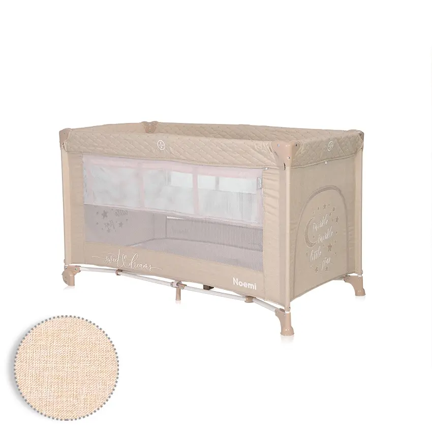 Lorelli Putni krevetac sa 2 nivoa Noemi 2 Fog beige star 10080552217
