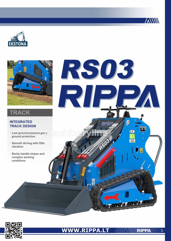 Novi Rippa RS03 mini utovarivač guseničar