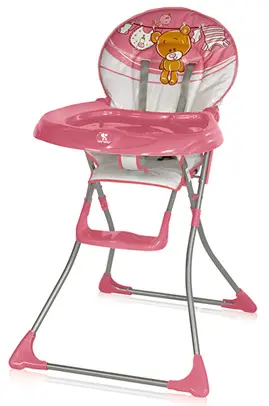 Bertoni Visoka stolica za bebe Jolly Pink Teddy Bear 10100081325