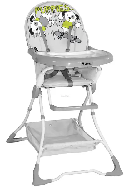 Bertoni Visoka stolica za bebe Bravo Black&White Puppies 10100061402