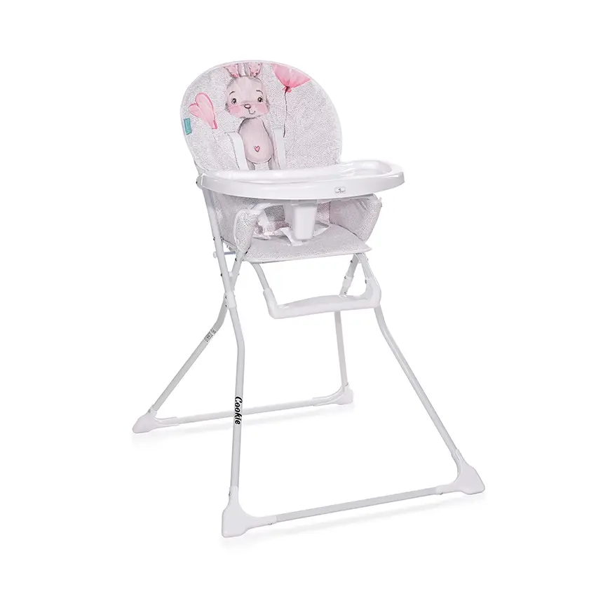 Lorelli Stolica za hranjenje beba Cookie Noble grey and pink rabbit 10100242314