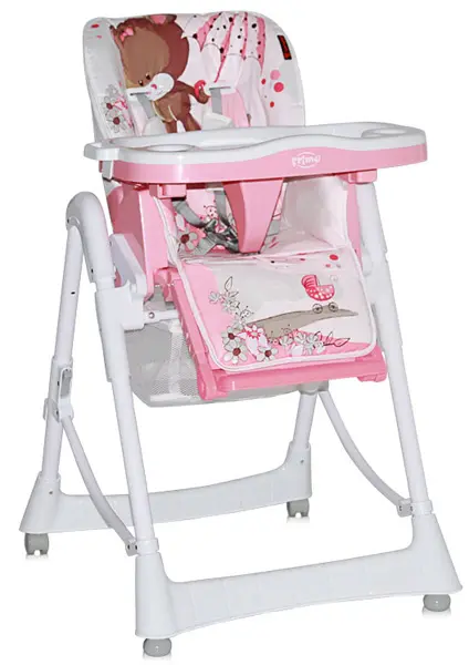 Bertoni Lorelli Stolica za hranjenje beba Primo Pink bear 10100051511