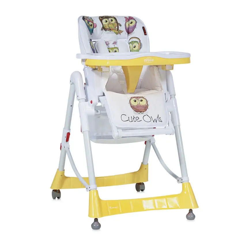 Lorelli Bebi stolica Primo Yellow Cute Owls