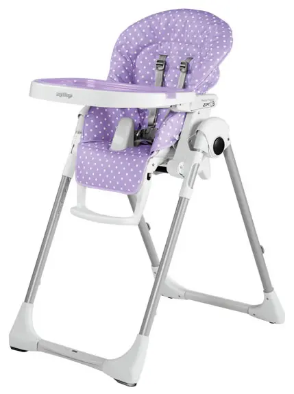 Peg Perego Visoka stolica za bebe Prima Pappa Zero 3 Babydot Lilac P3510041576