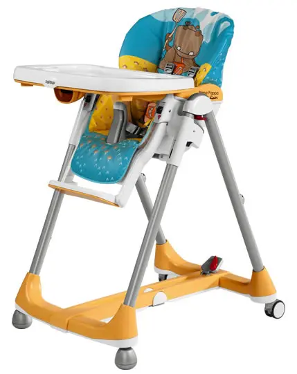 Peg Perego Visoka stolica za bebe Prima Pappa Diner Hippo Giallo