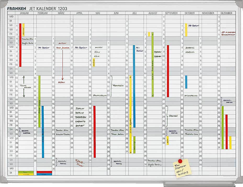 Godišnja planer tabla JK 1203, 09WG1203