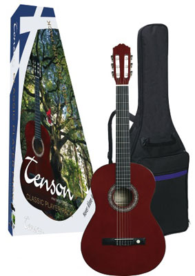 Tenson Classic guitars 4/4 Player Pack red