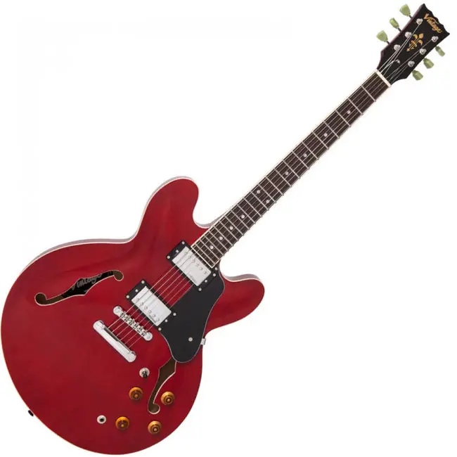 Polu-akustična gitara Vintage VSA500CR Cherry Red