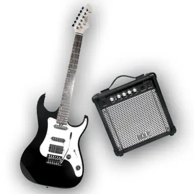 Bucklay BE 12BK - Gitarski komplet By Washburn