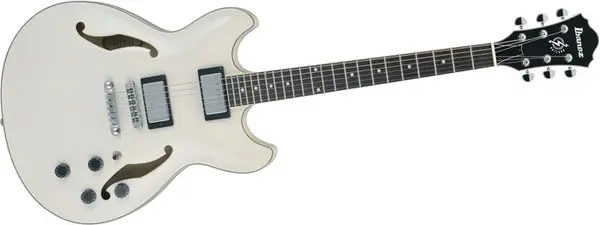 Poluakustična gitara Ibanez AS73 Ivory