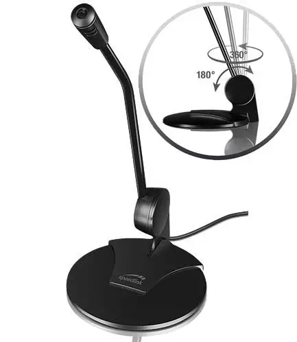Speedlink mikrofon Pure Voice black