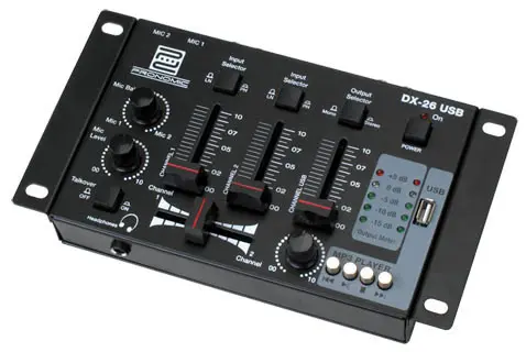 Pronomic DX 26 USB DJ dvokanalni mikser sa USB priklučkom