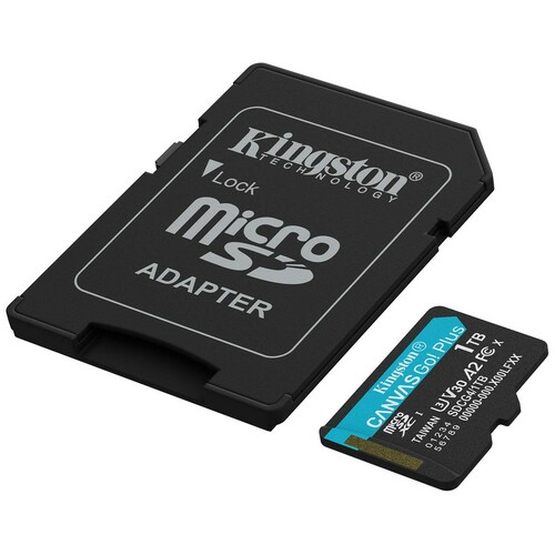 KINGSTON CanvasGo!Plus SDCG4, MicroSD 1TB + adapter, UHS-I, Class 10