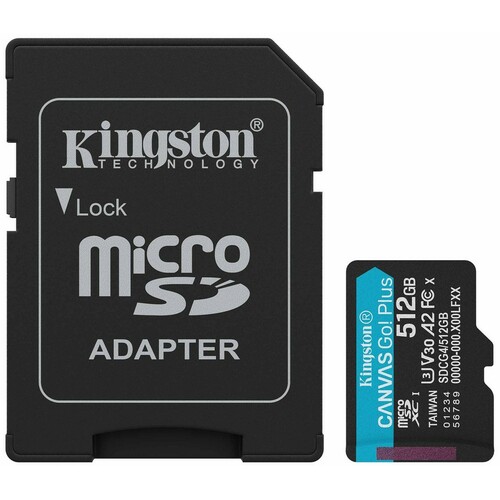 KINGSTON SDCG4, Kingston CanvasGo!Plus MicroSD kartica 512GB + adapter, UHS-I, Class 10