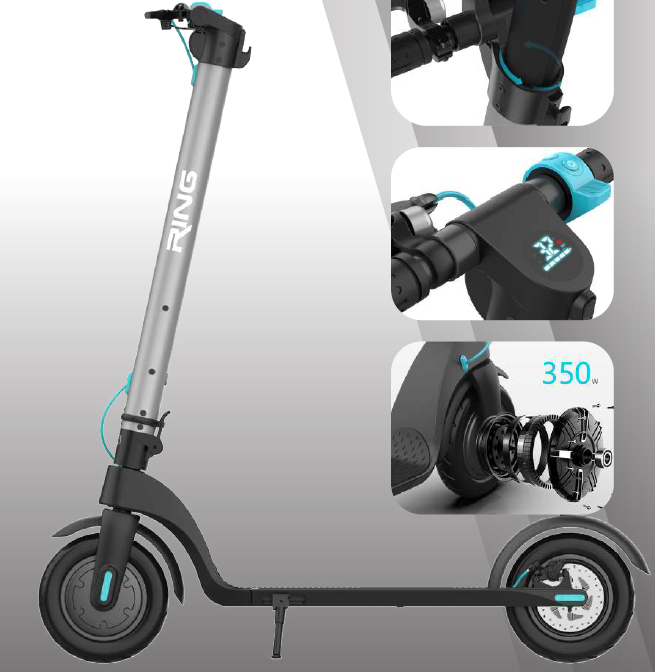Električni trotinet Ring RX8 Silver
