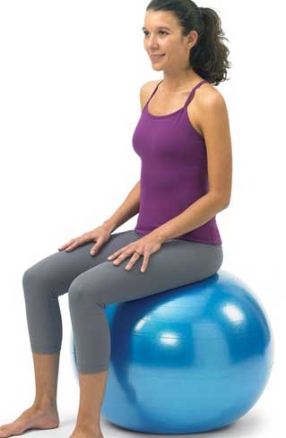 Lopta za pilates Blue 65cm 291358-B