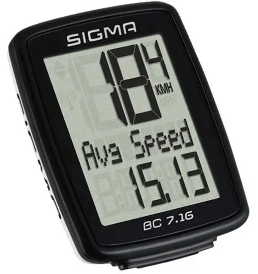 Sigma Digitalni kilometar sat za bicikliste sa 7 funkcija BC 7.16