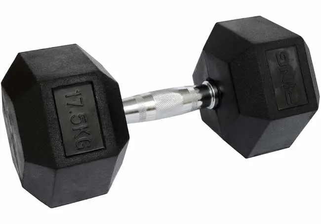 Bučica gumirane HEX 1x17,5kg RING DB6101-17,5