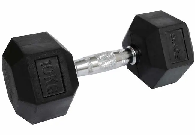 Bučica gumirane HEX 1x10kg RING DB6101-10
