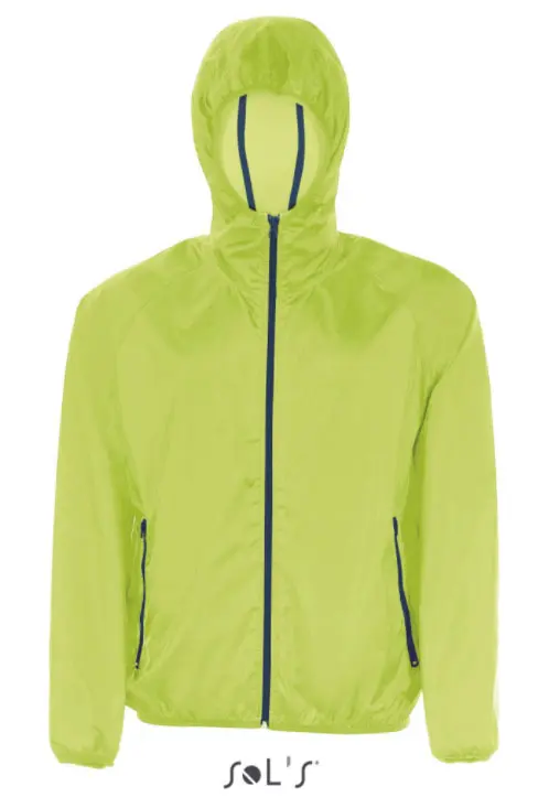 Sols Jakna vetrovka unisex Shore Neon Lime veličina L 01169