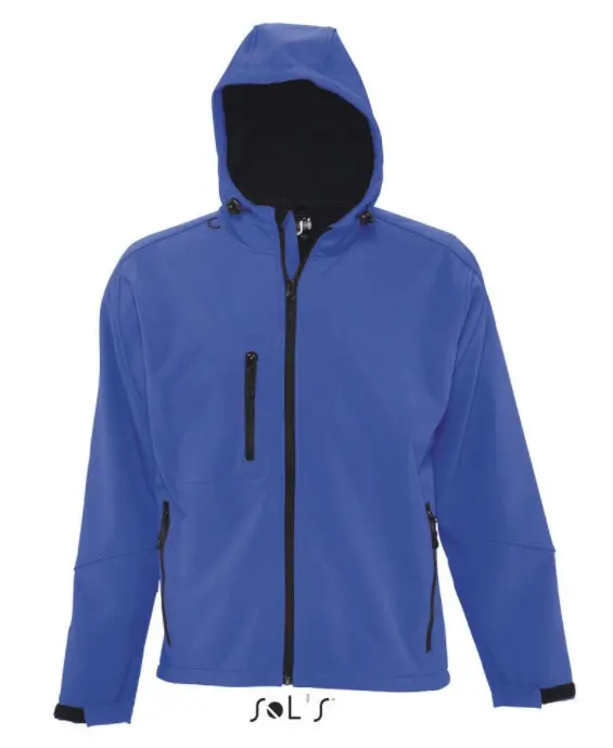 Sols Muška Softshell jakna sa kapuljačom Replay Blue veličina 3XL 46602